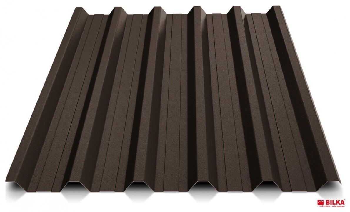 Bilka Tablă Cutată T45 0.6 mm Mat Maro Inchis RAL 3005 | Tabla Cutata ...